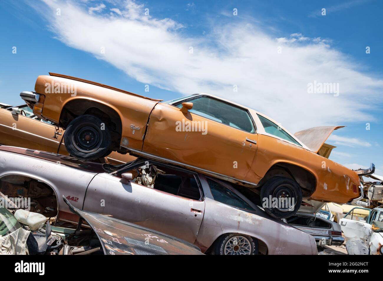 classic 1970s 1974 Oldsmobile Cutlass Coupe vintage American car in ...