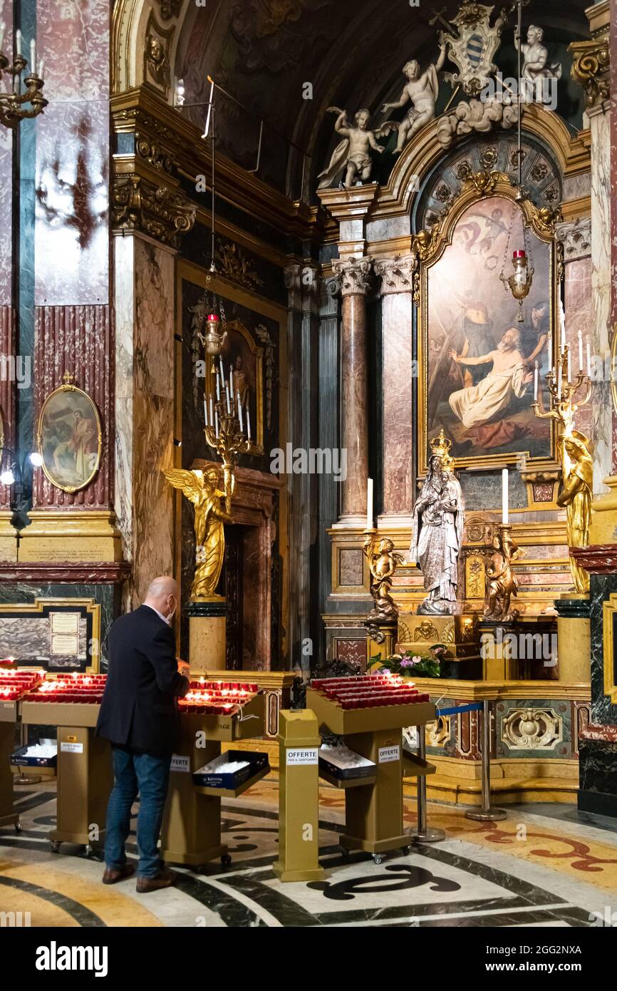 The baroque church Santuario della Consolata, Turin, Piedmont, Italy ...