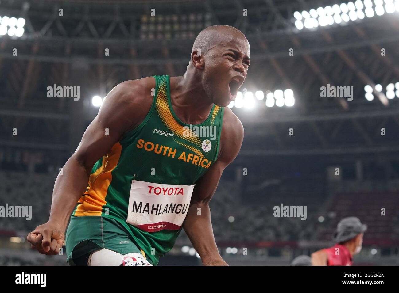 Tokio, Japan. 28th Aug, 2021. Paralympics: Athletics, long jump, men ...