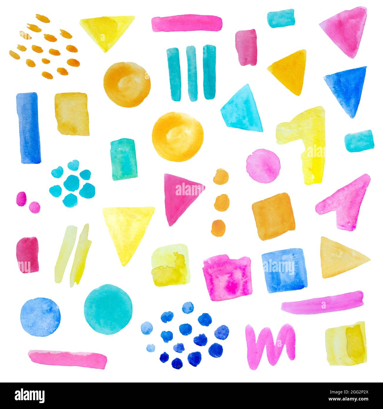 Watercolor Abstract Shapes