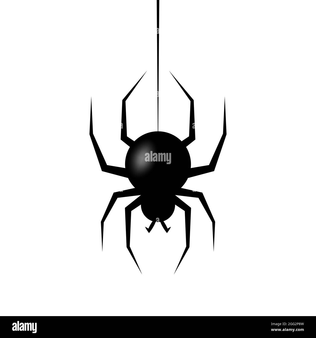 Hanging Spider Silhouette