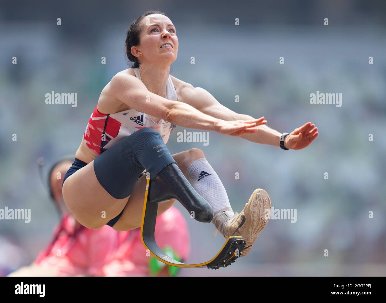 August 28, 2021: Stef Reid from Great Britain at long jump during ...