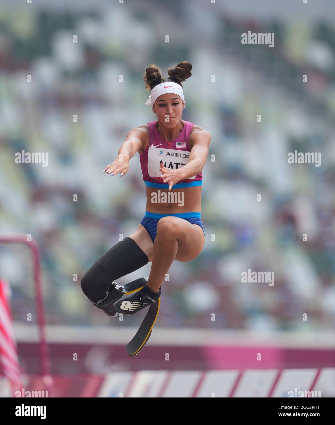 August 28, 2021: Beatriz Hatz from USA at long jump during athletics at ...