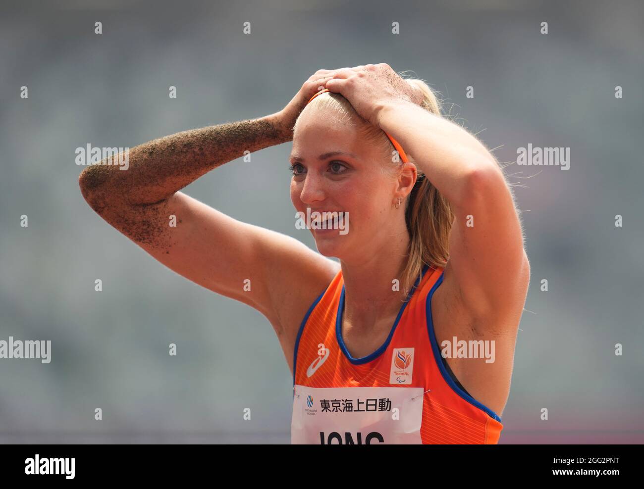 August 28, 2021: Fleur Jong from Netherlands winning and breaking the ...