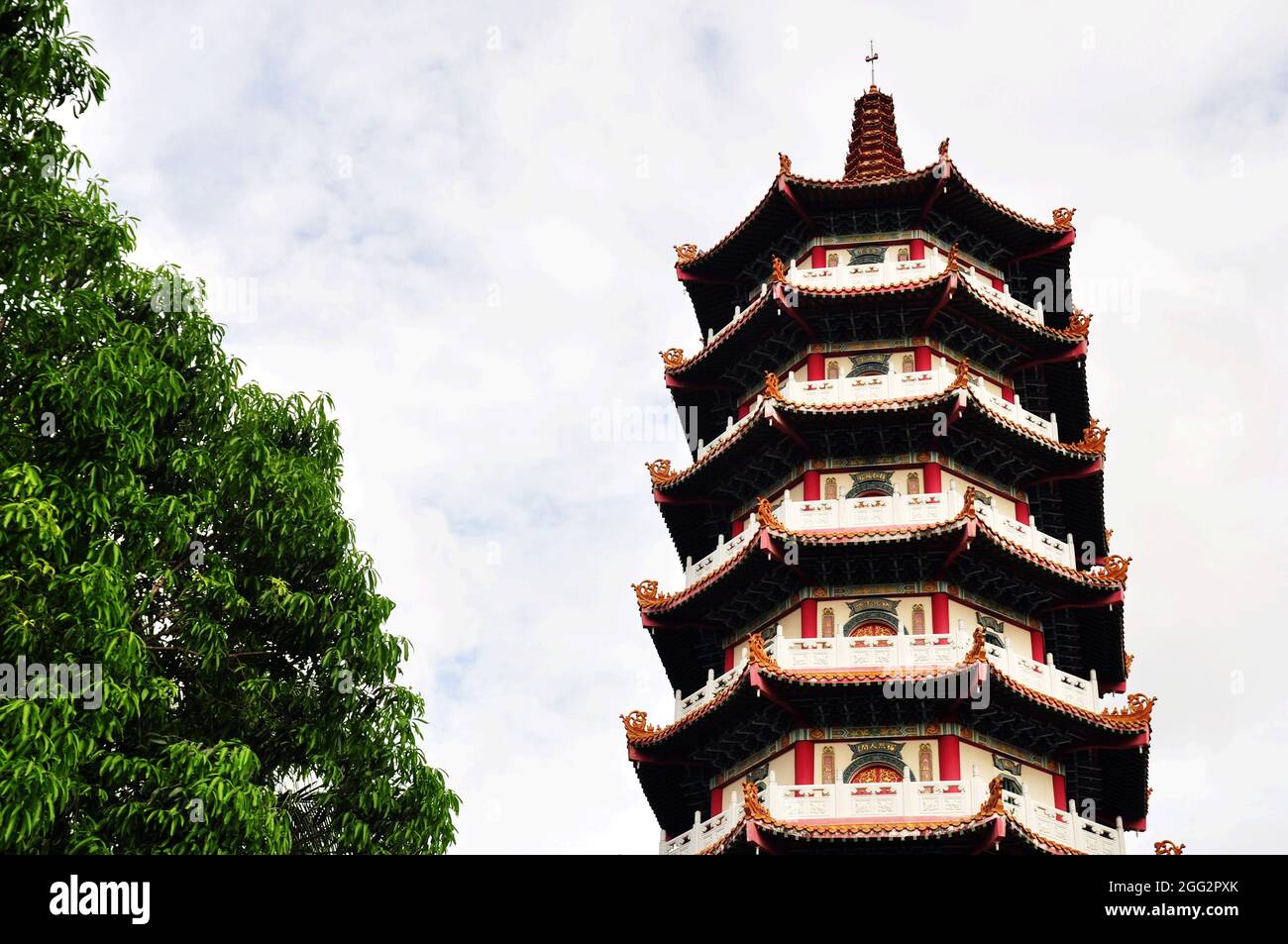 Ling San temple in Tuaran, Sabah, Malaysia. in addition to the place of ...