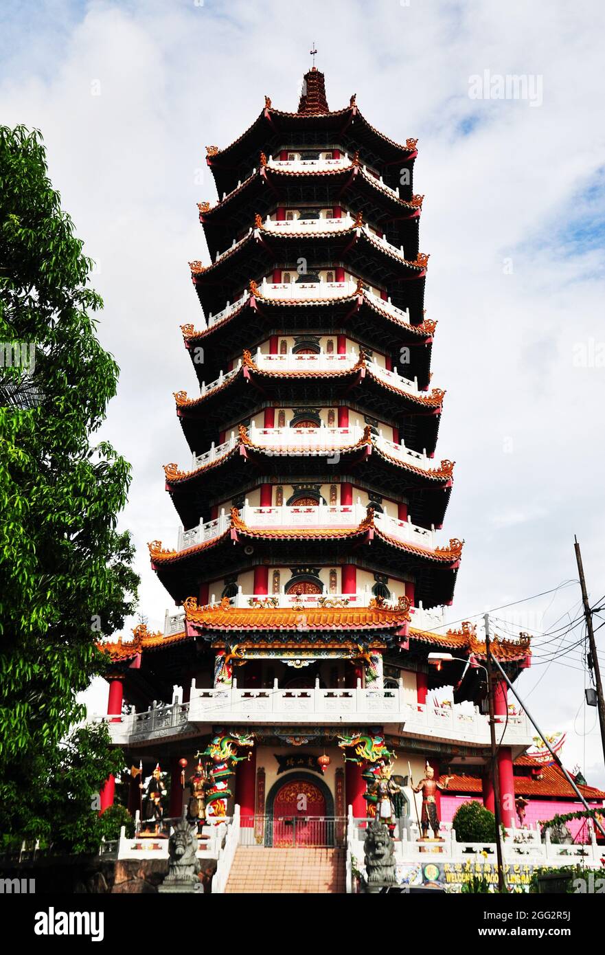 Ling San temple in Tuaran, Sabah, Malaysia. in addition to the place of ...