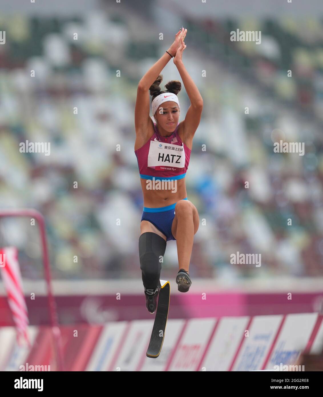 August 28, 2021: Beatriz Hatz from USA at long jump during athletics at ...