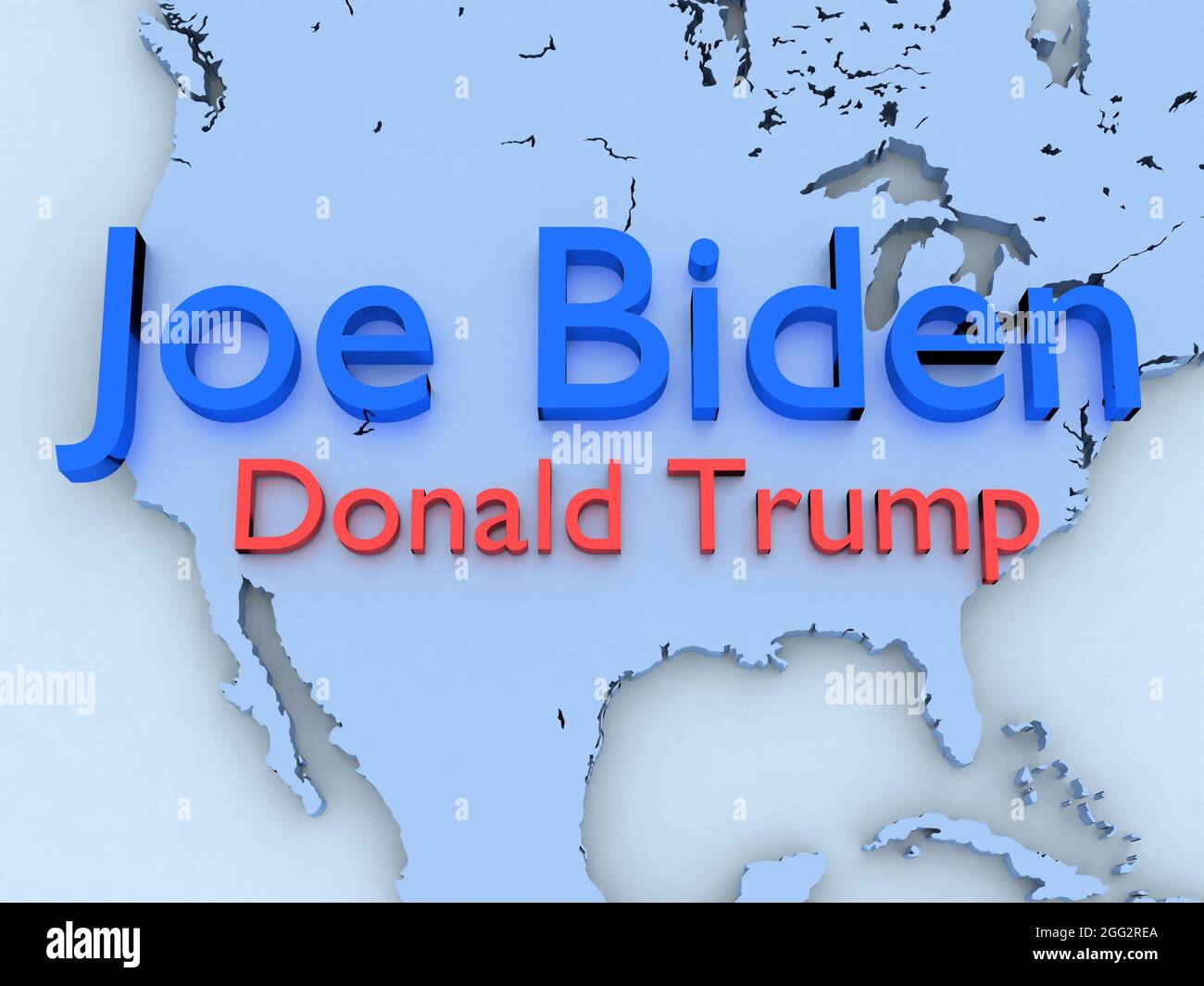 Republican Donald Trump vs Democrat Joe Biden for American president on ...