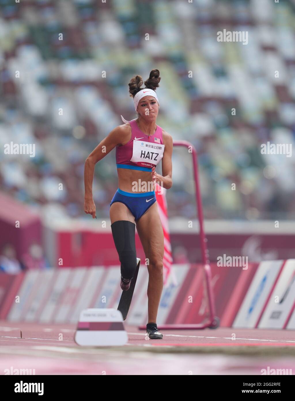 August 28, 2021: Beatriz Hatz from USA at long jump during athletics at ...
