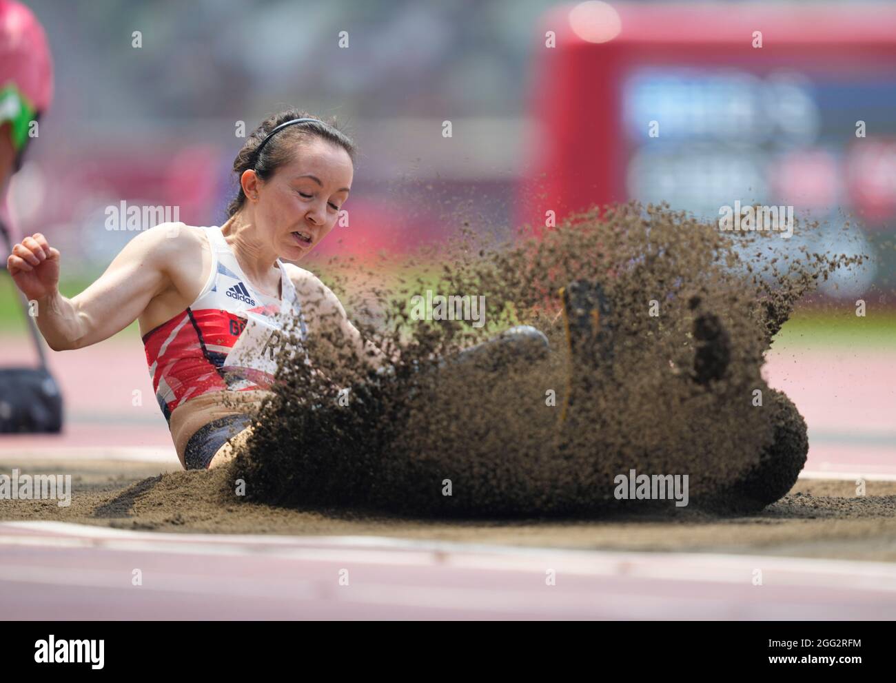 August 28, 2021: Stef Reid from Great Britain at long jump during ...