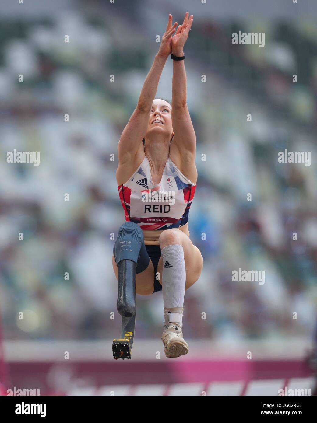 August 28, 2021: Stef Reid from Great Britain at long jump during ...