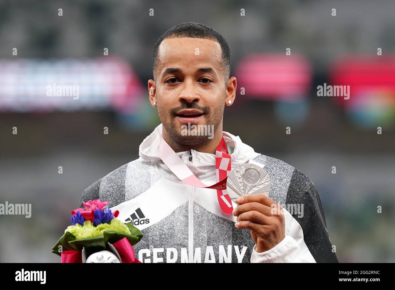 Tokio, Japan. 28th Aug, 2021. Paralympics: Athletics, long jump, men ...