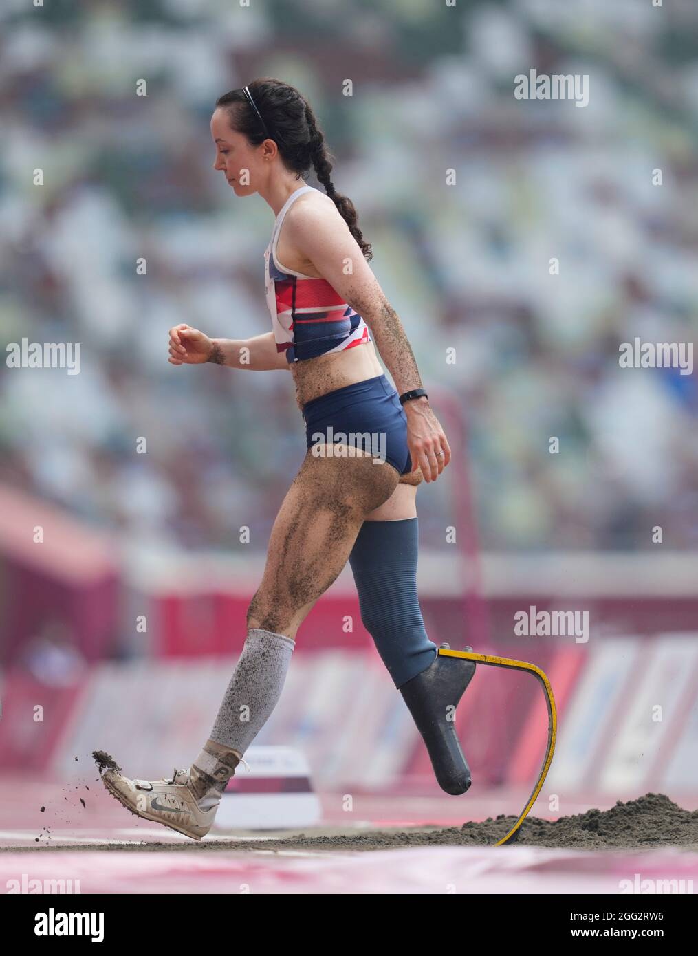 August 28, 2021: Stef Reid from Great Britain at long jump during ...