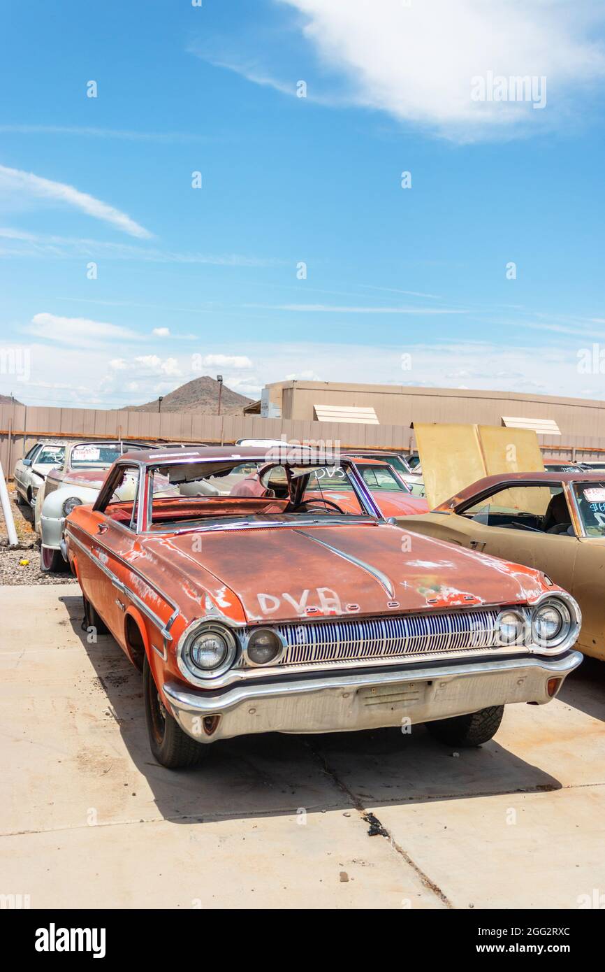 classic 1960s vintage American 1964 Dodge Polara car in Arizona ...