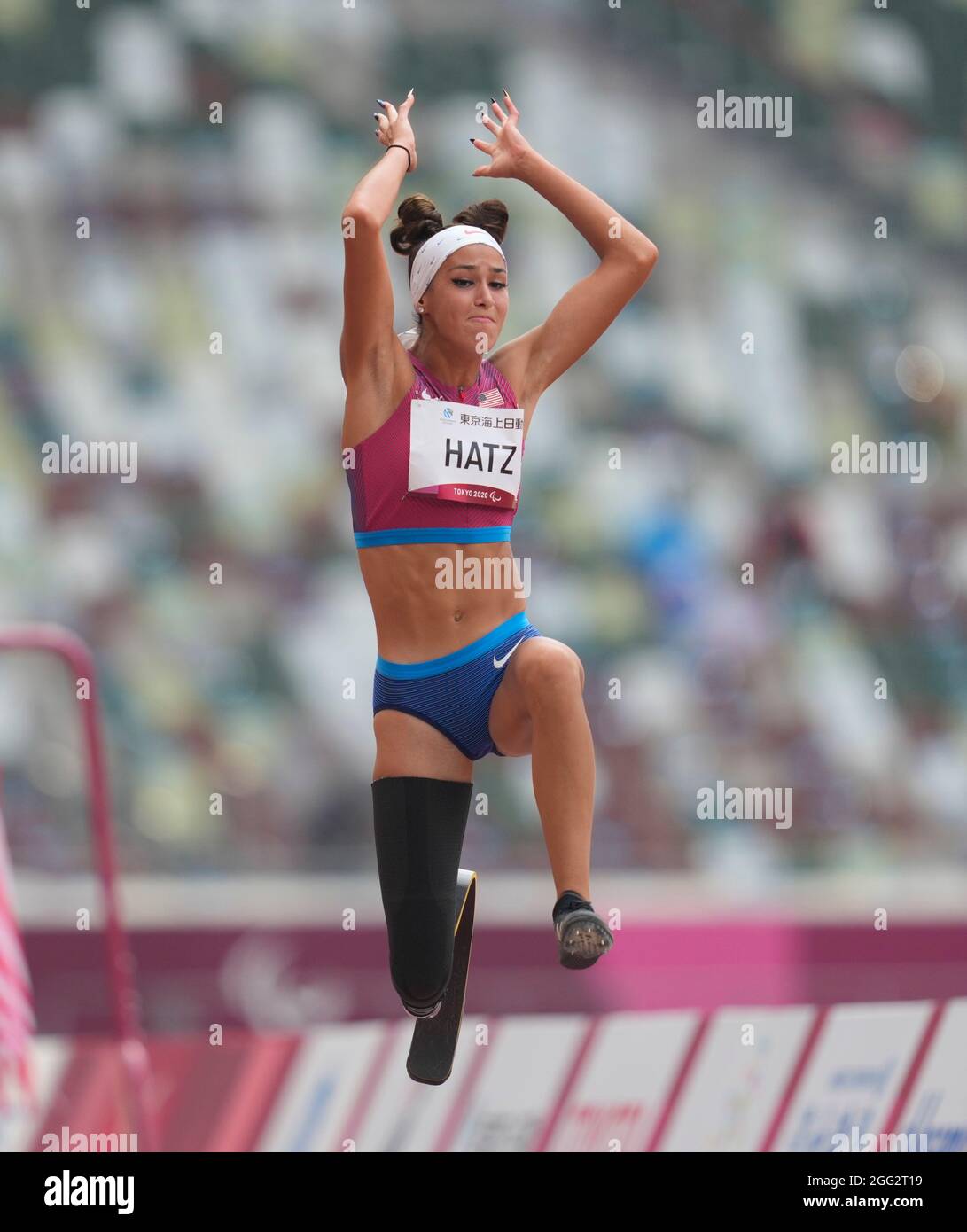 August 28, 2021: Beatriz Hatz from USA at long jump during athletics at ...