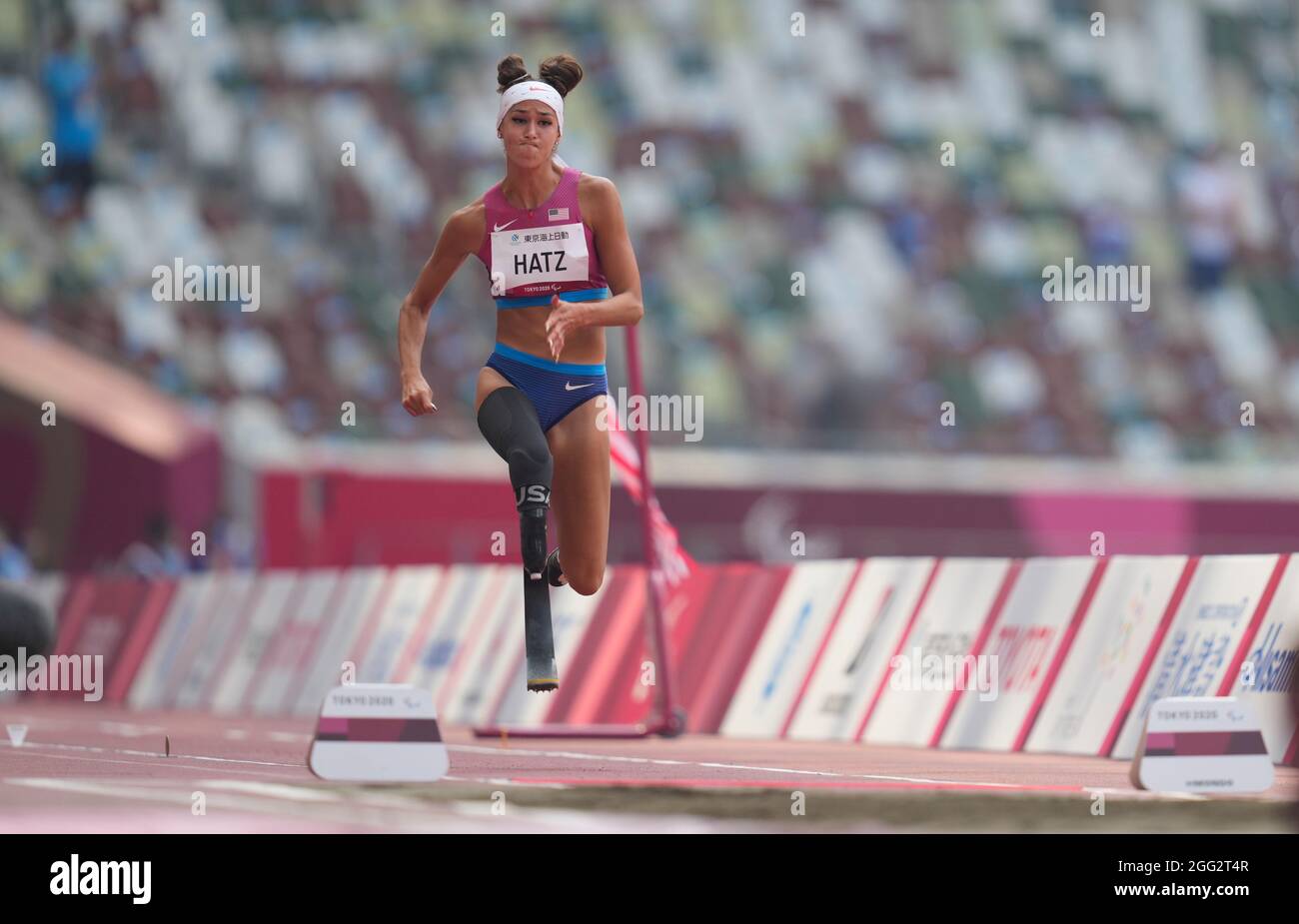 August 28, 2021: Beatriz Hatz from USA at long jump during athletics at ...