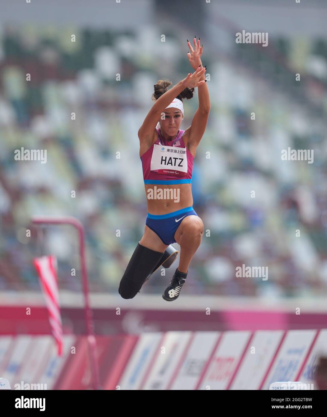 August 28, 2021: Beatriz Hatz from USA at long jump during athletics at ...