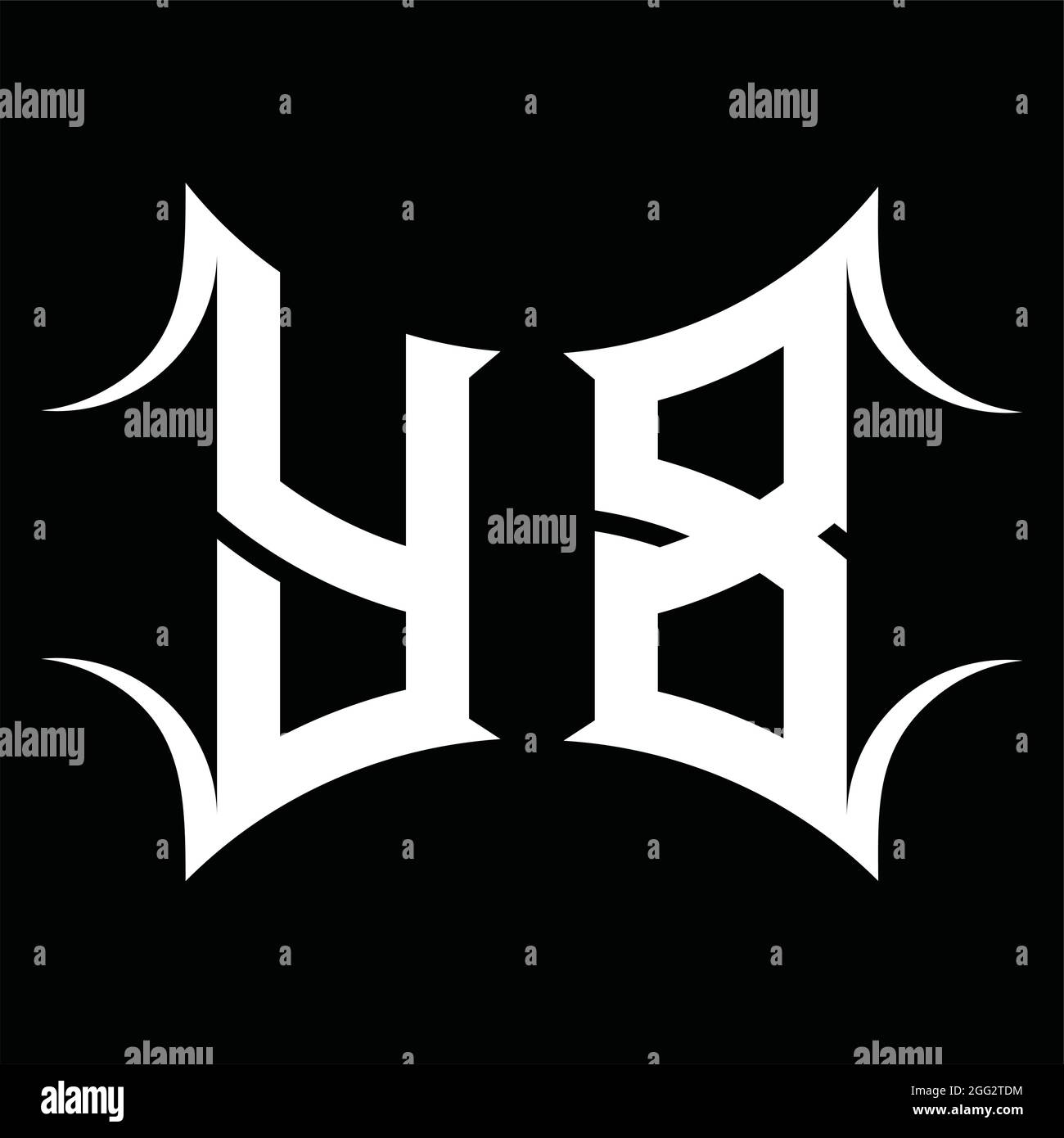 Yb design Stock Vector Images - Alamy