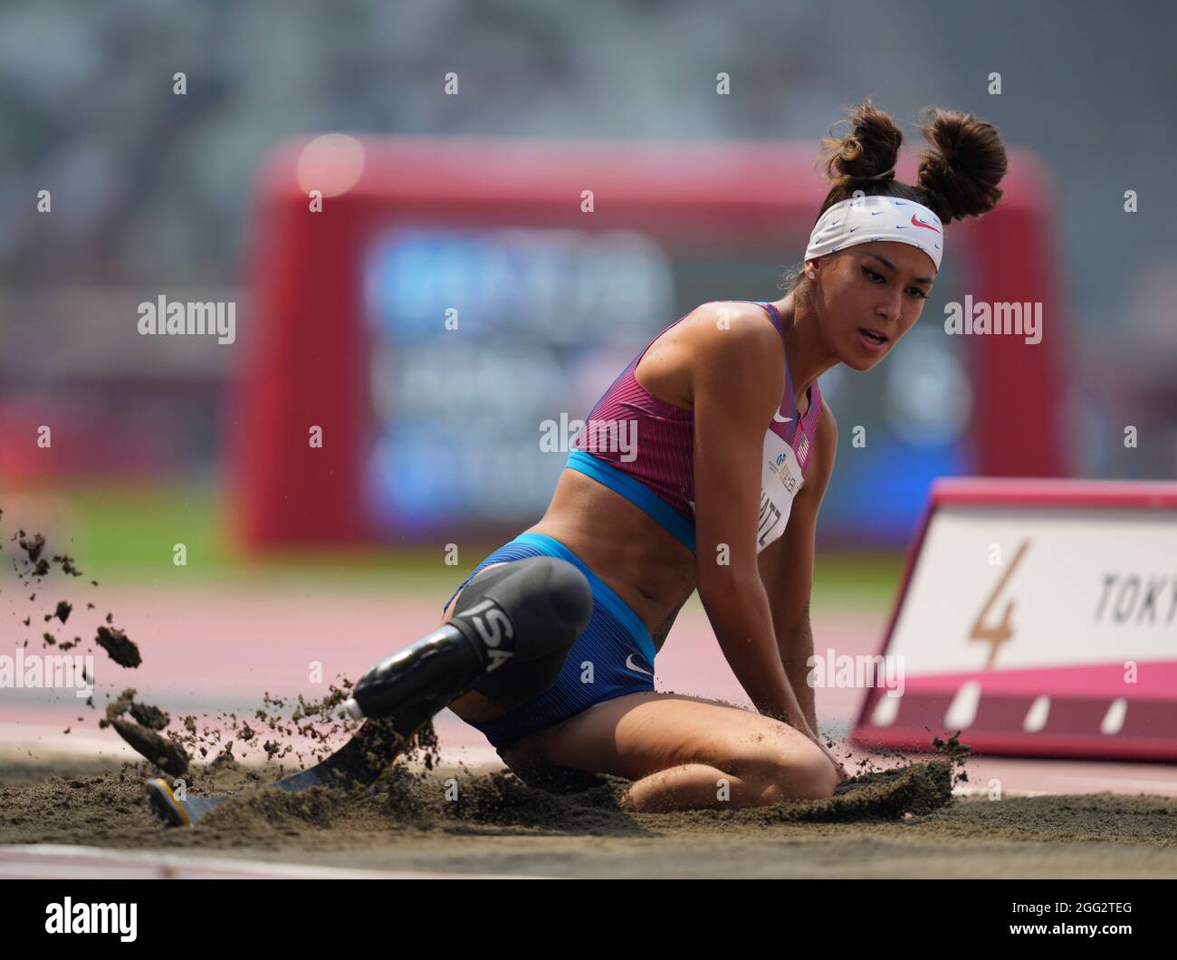August 28, 2021: Beatriz Hatz from USA at long jump during athletics at ...