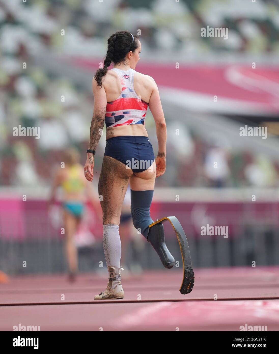 August 28, 2021: Stef Reid from Great Britain at long jump during ...