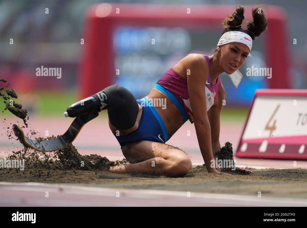 August 28, 2021: Beatriz Hatz from USA at long jump during athletics at ...