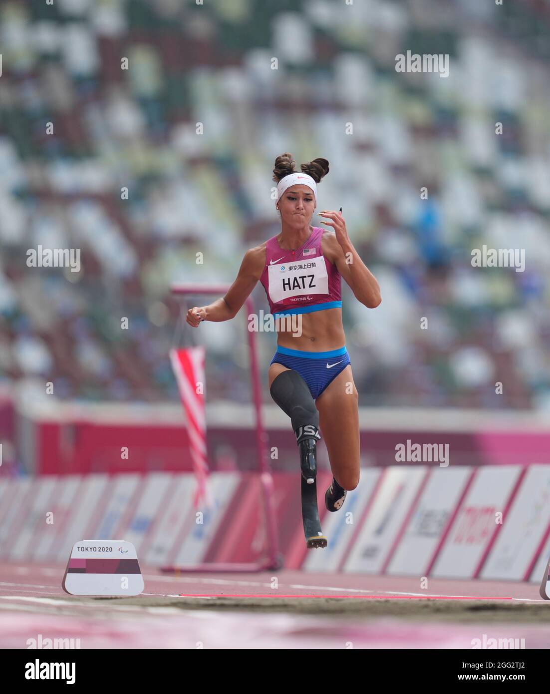August 28, 2021: Beatriz Hatz from USA at long jump during athletics at ...