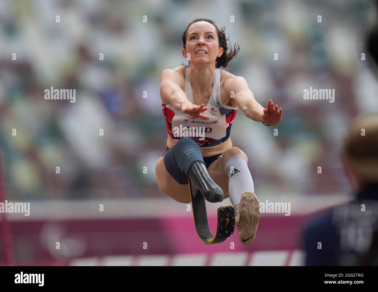 August 28, 2021: Stef Reid from Great Britain at long jump during ...