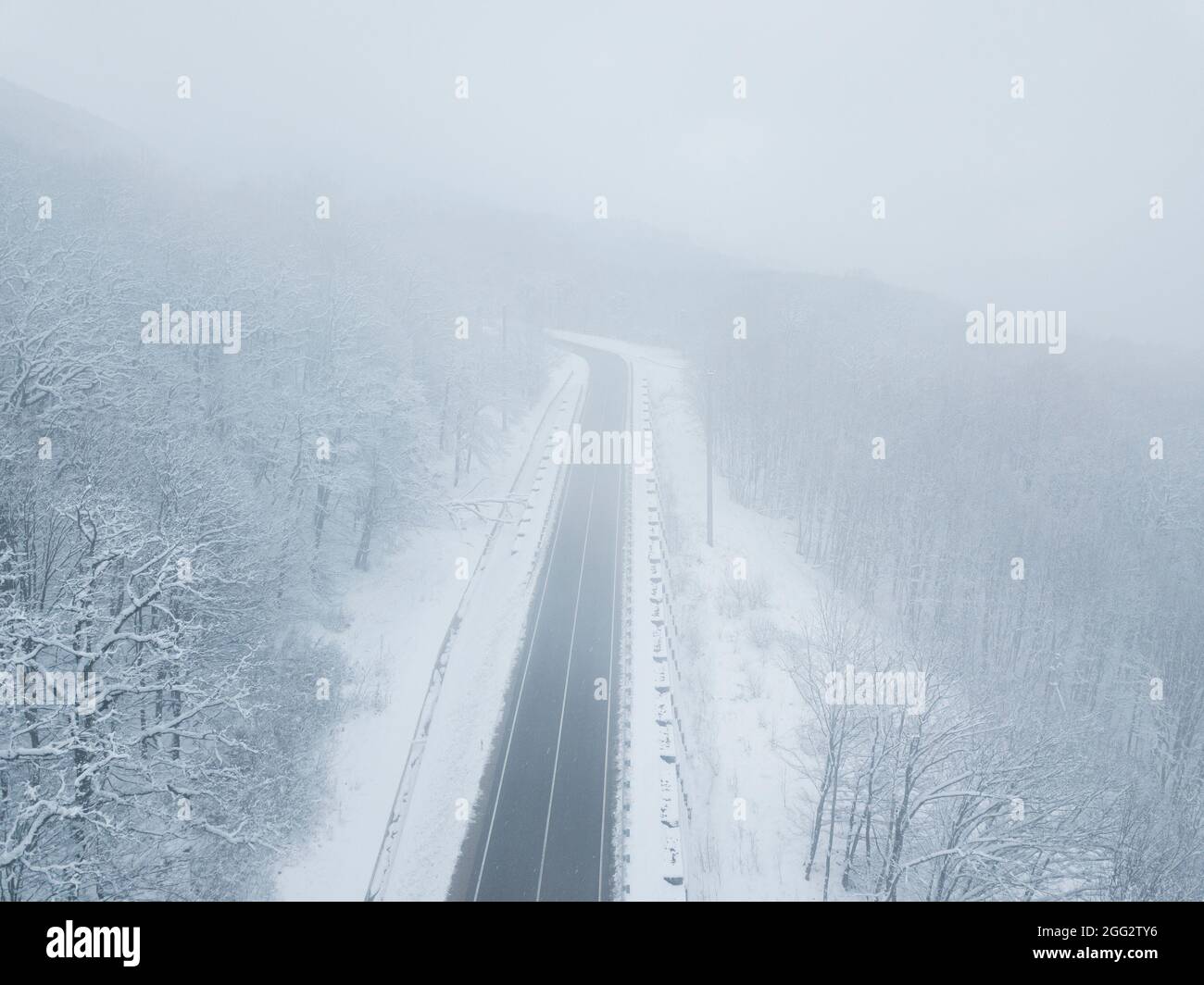Roads from above extreme winding road in the mountains aerial view ...