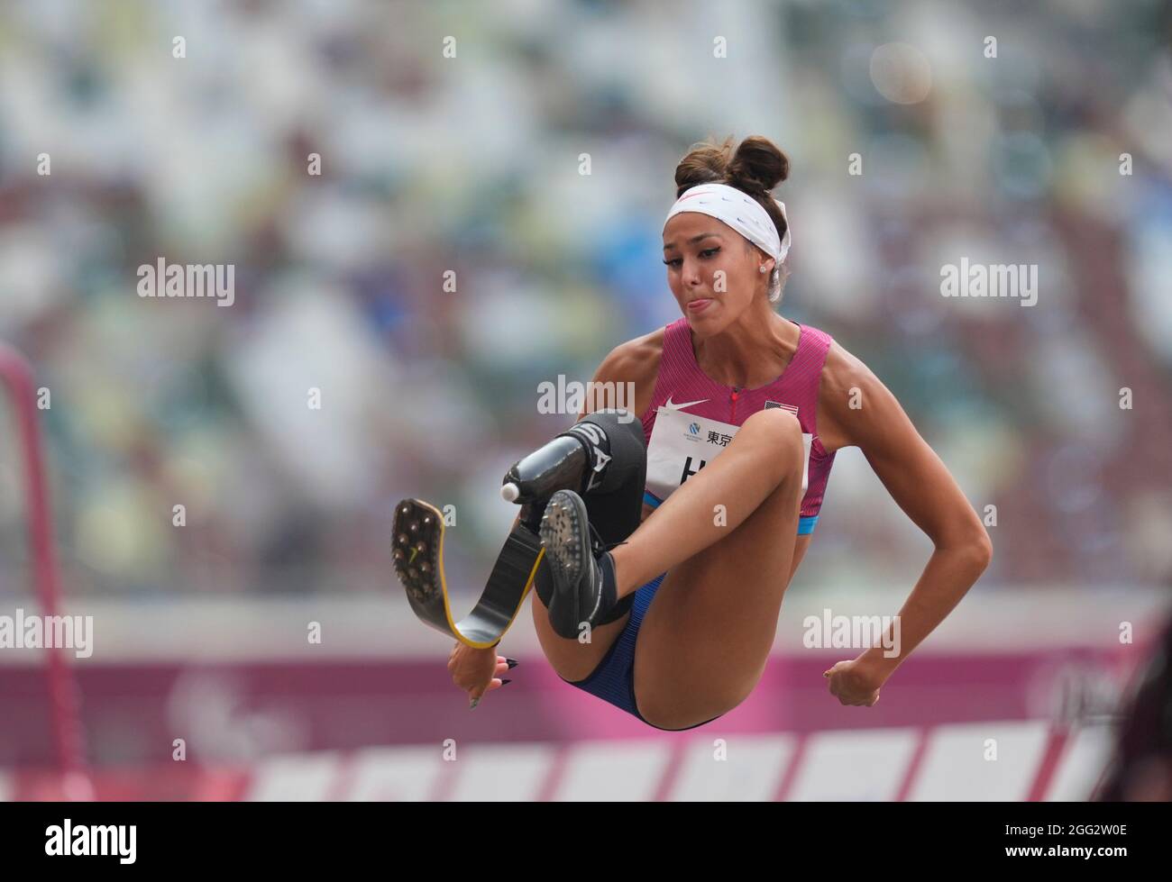 August 28, 2021: Beatriz Hatz from USA at long jump during athletics at ...