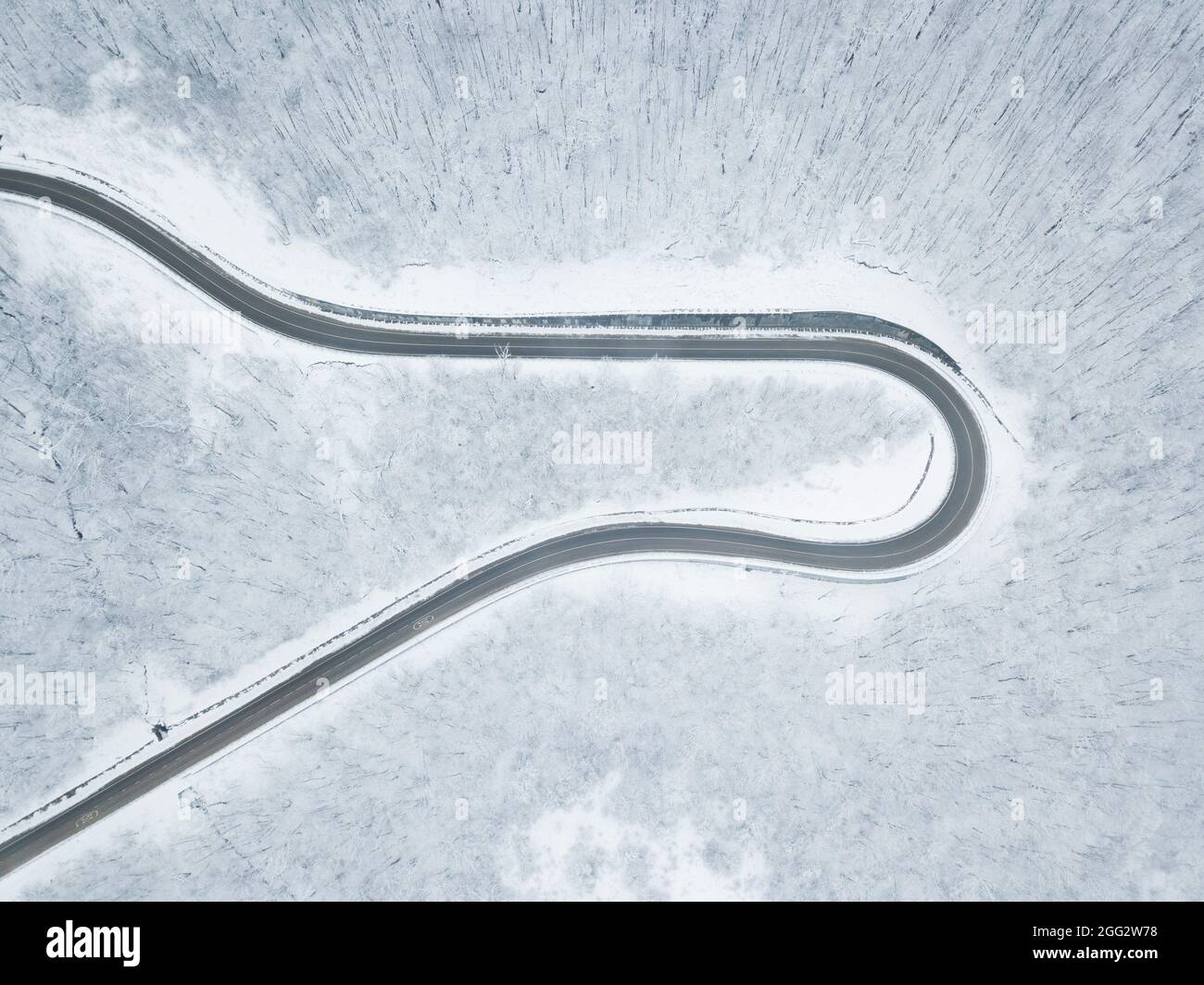 Roads from above extreme winding road in the mountains aerial view ...
