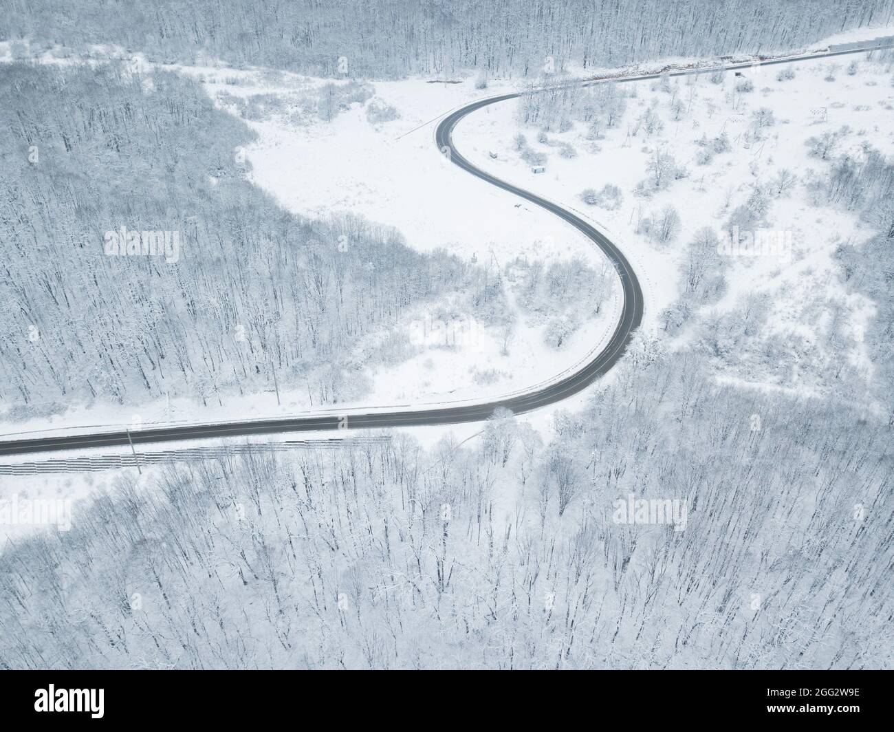 Roads from above extreme winding road in the mountains aerial view ...