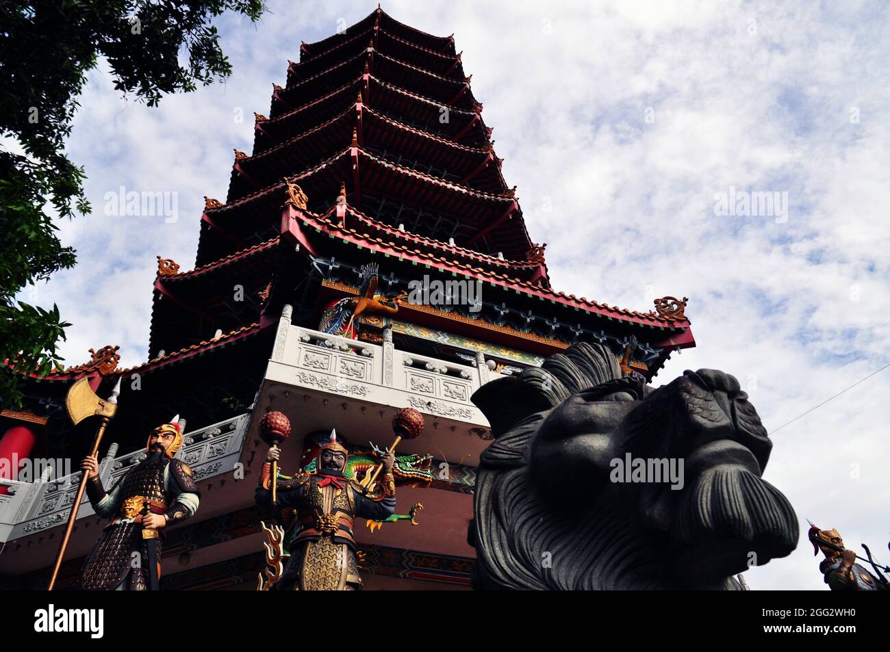 Ling San temple in Tuaran, Sabah, Malaysia. in addition to the place of ...