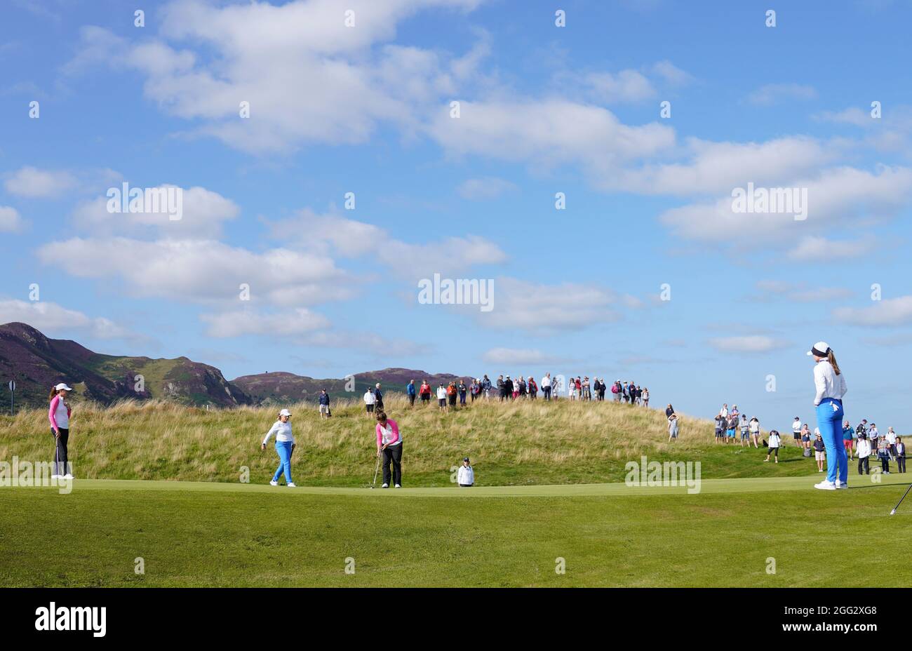 Team GB&I's Emily Toy putt’s on the 14th green during the 2021 Curtis ...