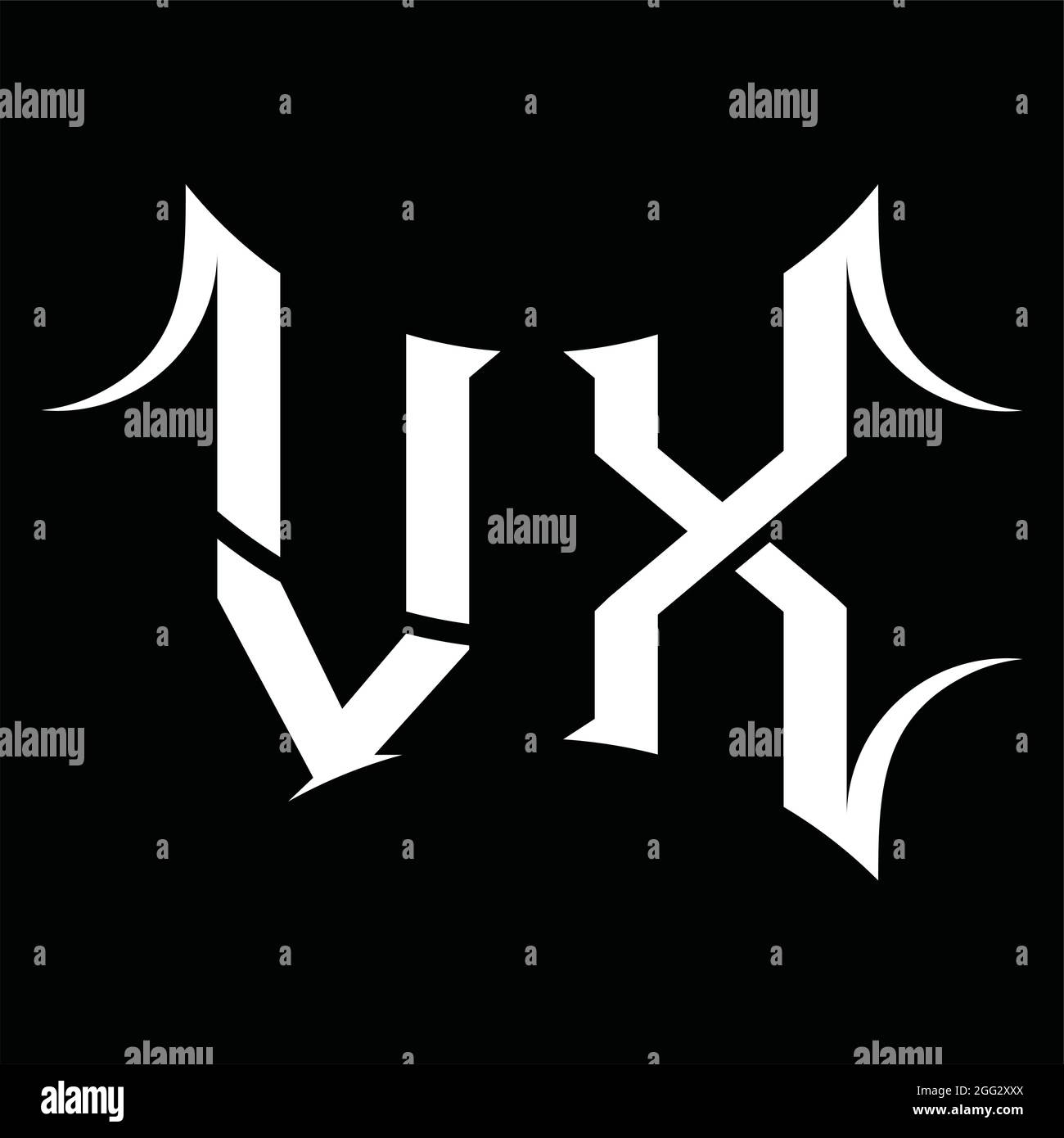 Letter vx vector vectors hi-res stock photography and images - Alamy