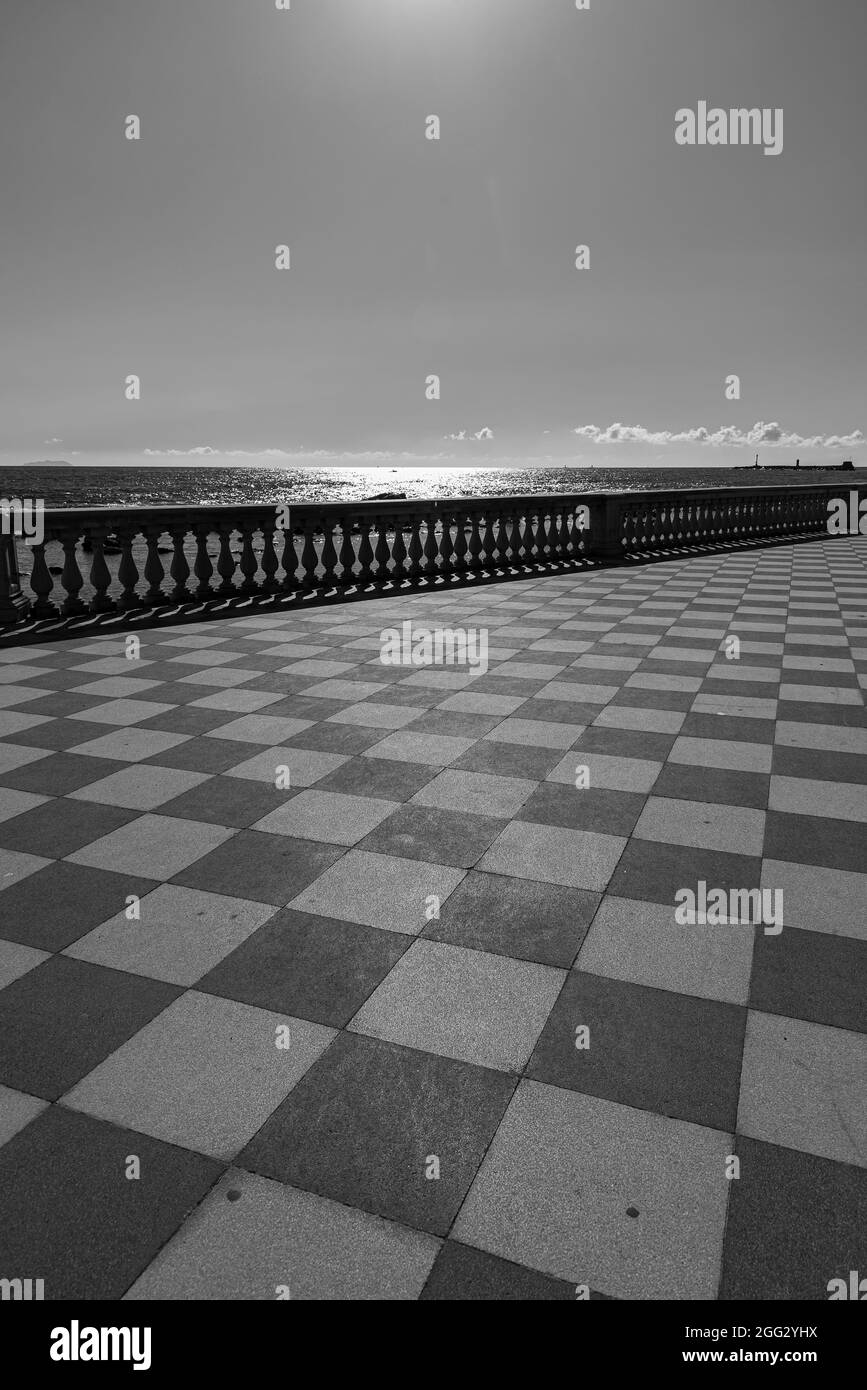 On sand ocean edge Black and White Stock Photos & Images - Alamy