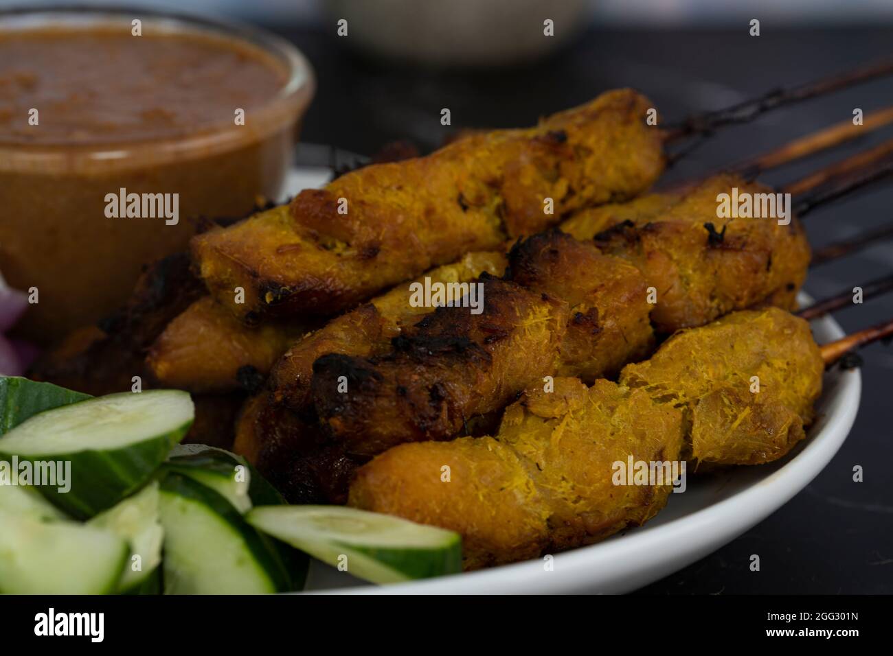 Chicken satay recipe hi-res stock photography and images - Alamy
