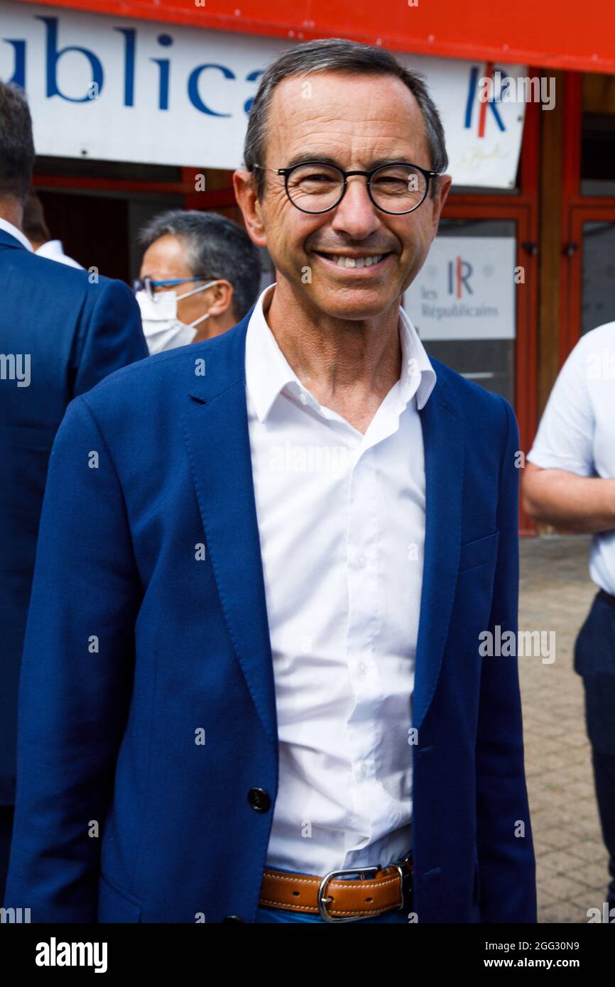 Bruno Retailleau, President of the LR group in the Senate attending Les ...