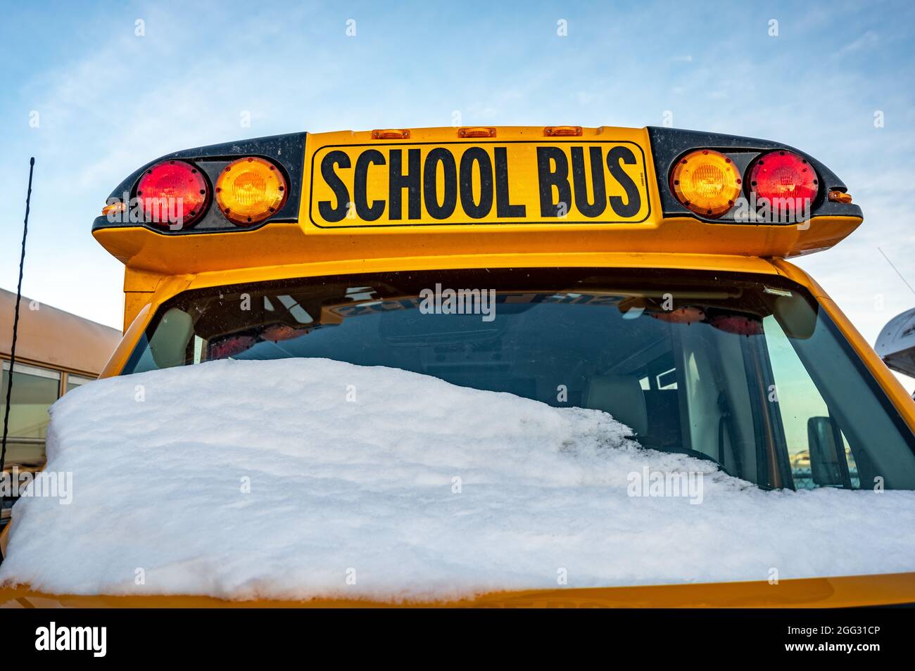 School bus driver windshield hi-res stock photography and images - Alamy