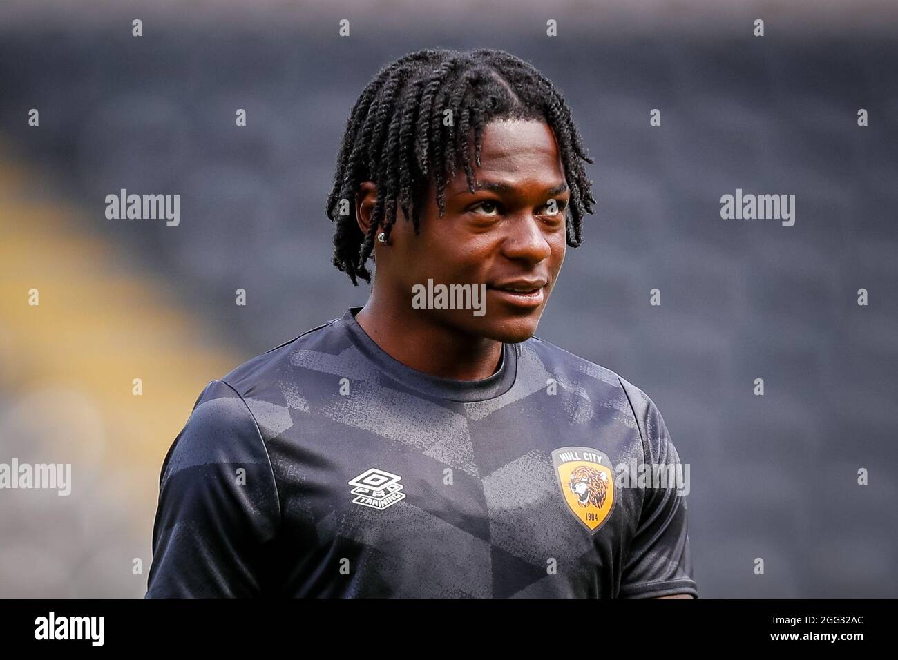 Josh Hinds #39 of Hull City during the pitch inspection Stock Photo - Alamy
