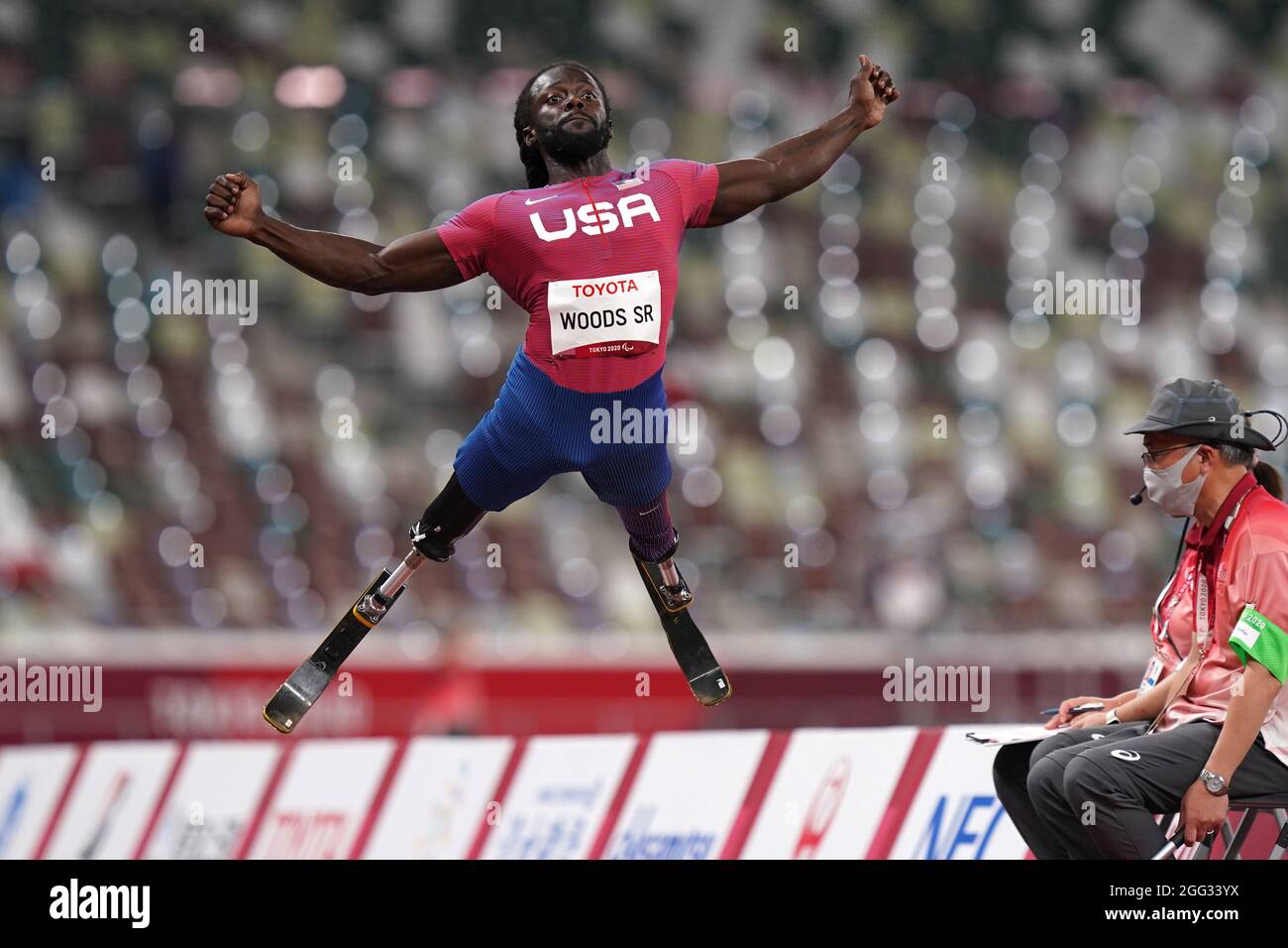 Tokio, Japan. 28th Aug, 2021. Paralympics: Athletics, long jump, men ...