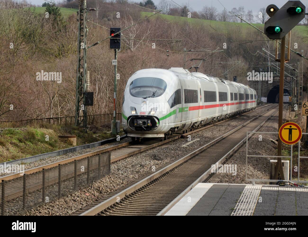 ICE der deutschen Bahn Stock Photo - Alamy