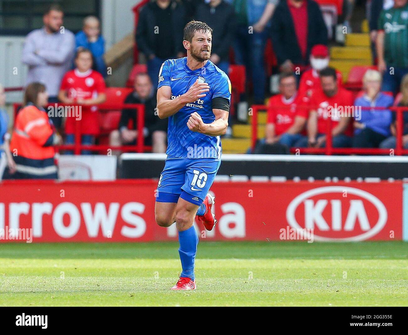 Lukas Jutkiewicz #10 of Birmingham City celebrates his goal to make it ...