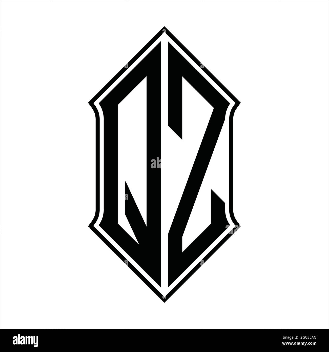 Letter qz vector vectors hi-res stock photography and images - Alamy