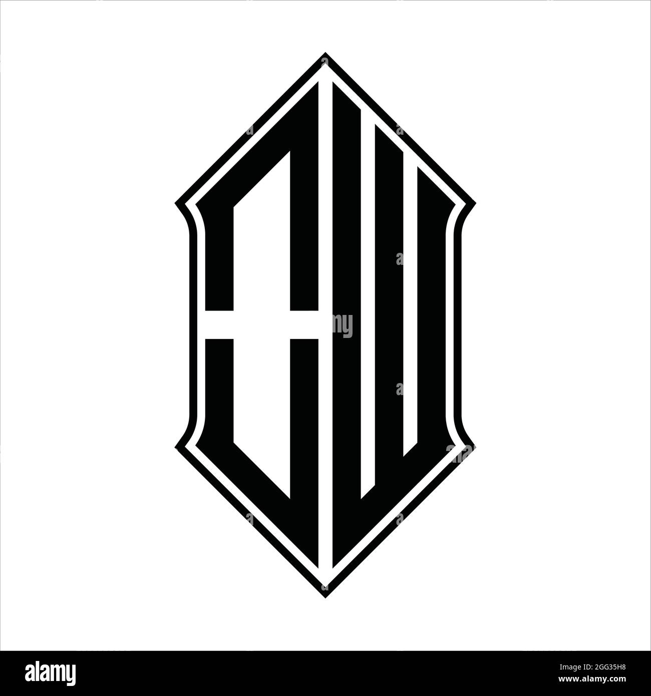 Letter ow vector vectors hi-res stock photography and images - Alamy