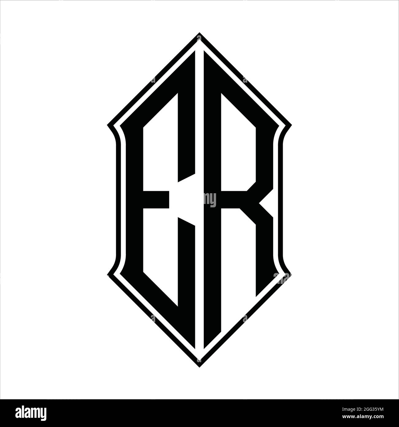 Letter er vector vectors hi-res stock photography and images - Alamy