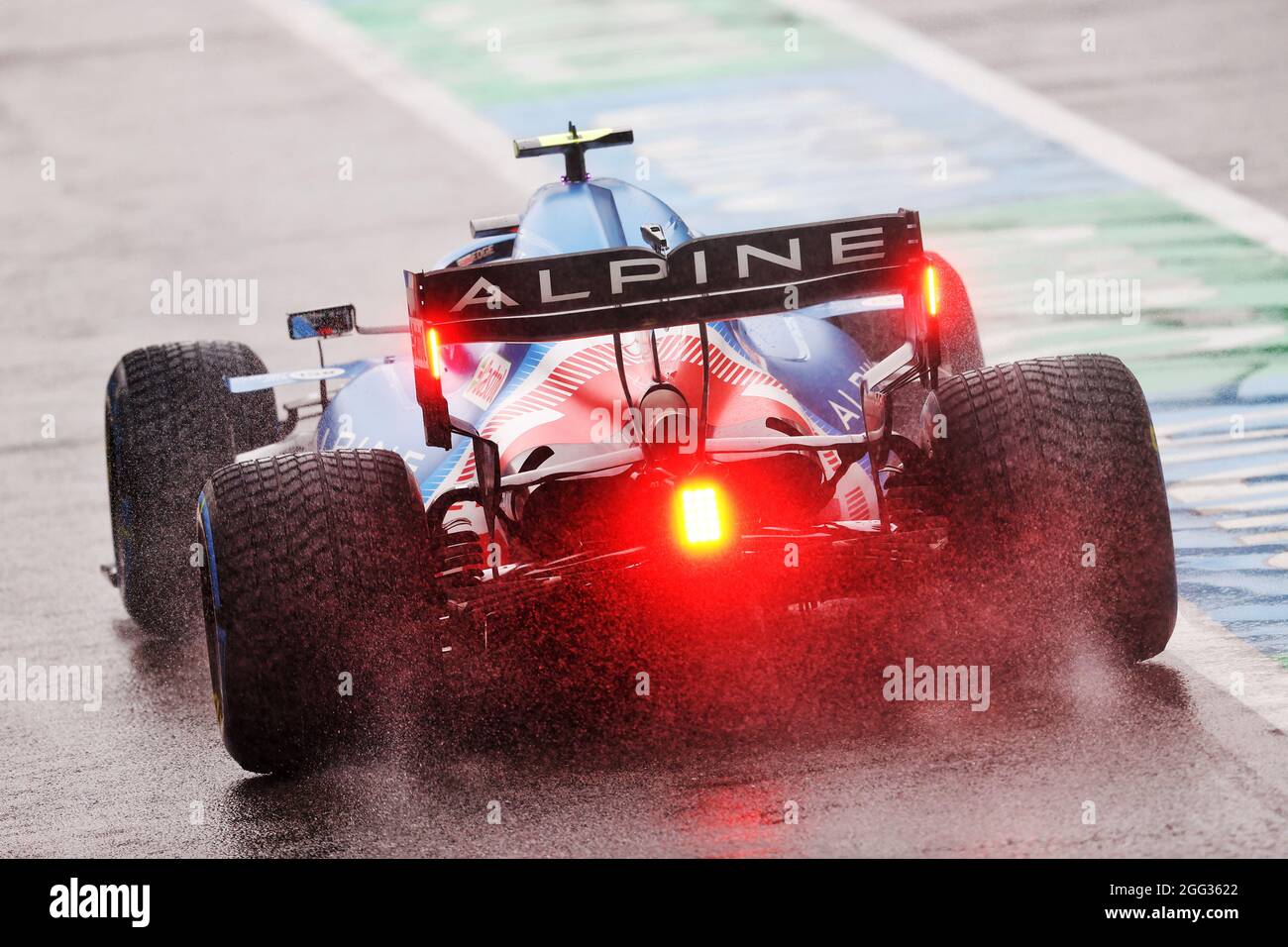 Spa-Francorchamps, Belgium. 28th August 2021.Esteban Ocon (FRA) Alpine F1 Team A521. Belgian ...
