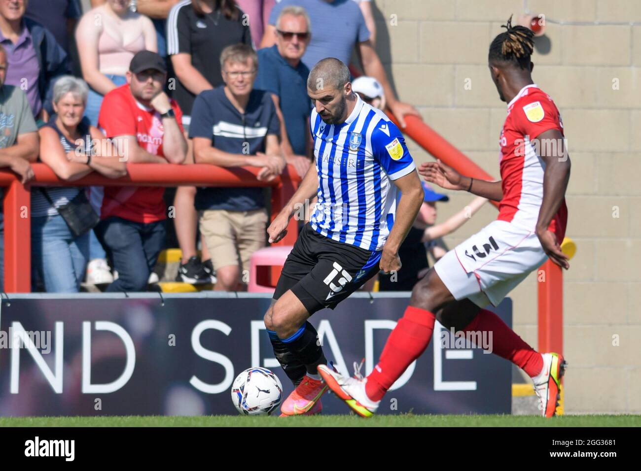 Morecambe, UK. 28th Aug, 2021. Callum Paterson #13 of Sheffield ...