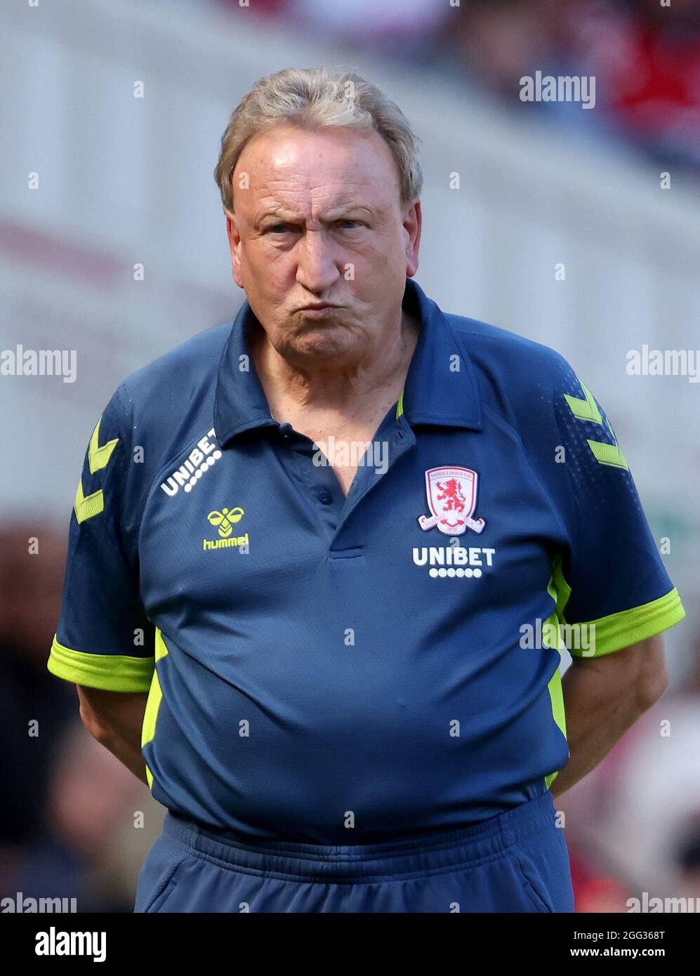 Middlesbrough manager Neil Warnock during the Sky Bet Championship ...