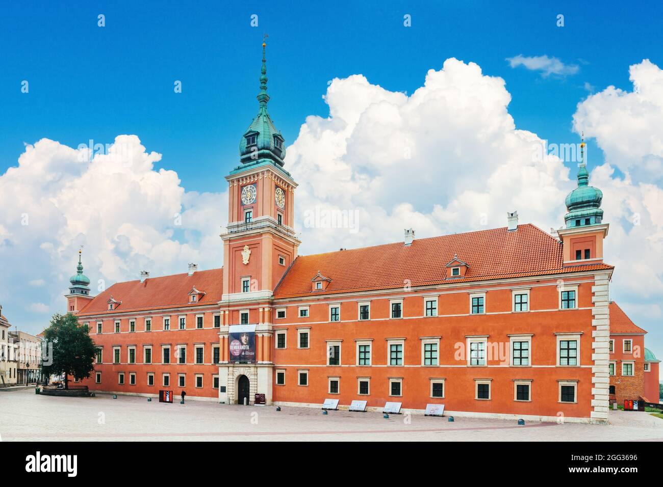 Warsaw, Poland - April 25th, 2021: Royal Castle - official residence of ...