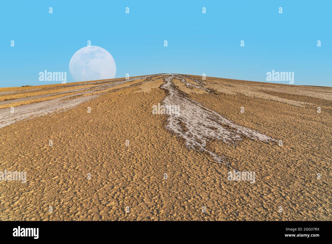 Ancient volcano moon hi-res stock photography and images - Alamy
